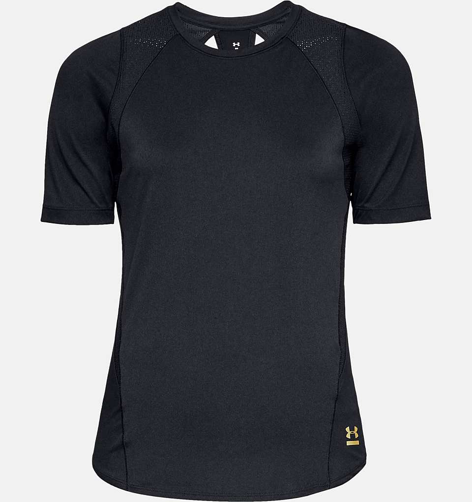 【女款】UA 上衣 Perpetual Short Sleeve 1305482-002 Black / Black - 全民海淘 纵有等待,终究值得