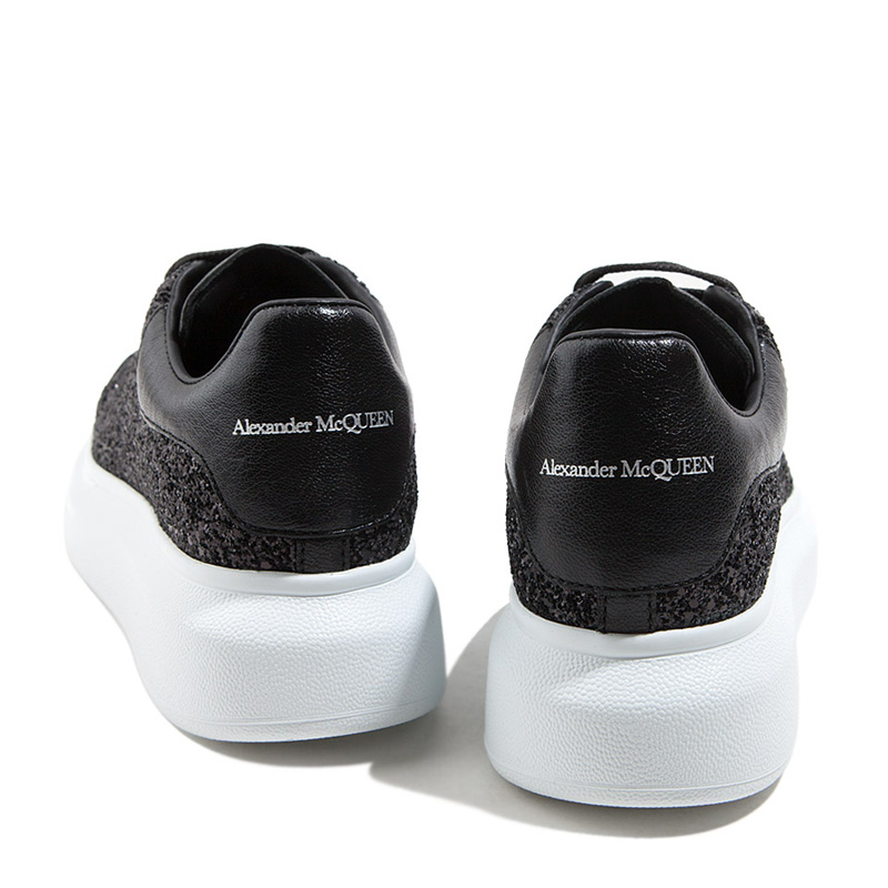 QHSS19 Alexander McQueen 亚历山大·麦昆 女士黑色闪光运动鞋 553771-W4EY4-1000 - 全民海淘 纵有 ...